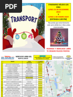 Horarios de Transporte Flex Norte | PDF