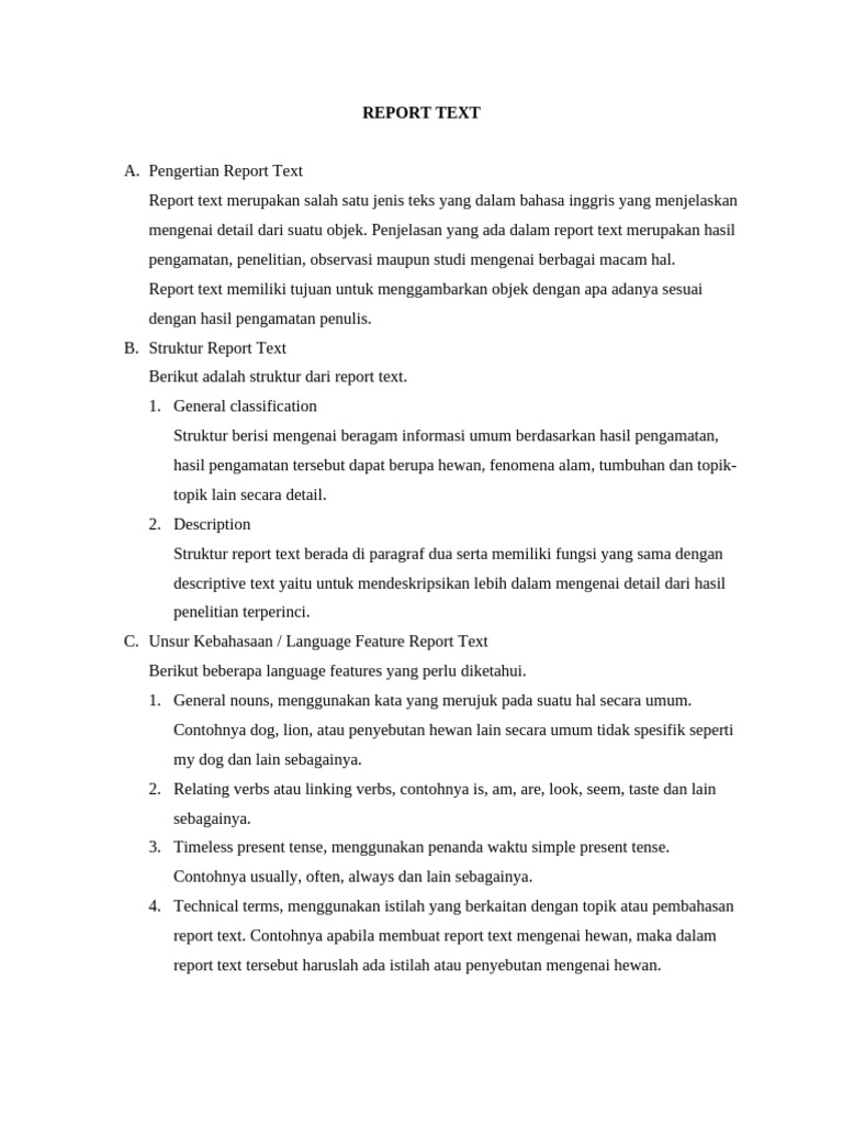 Materi Report Text | PDF | Skin | Komodo Dragon