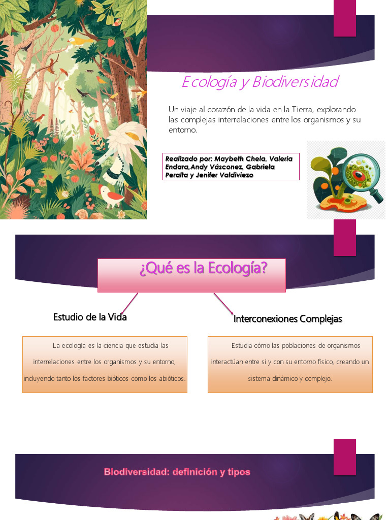 Ecologia y Biodiversidad Presentación. | PDF | Biodiversidad | Ecosistema