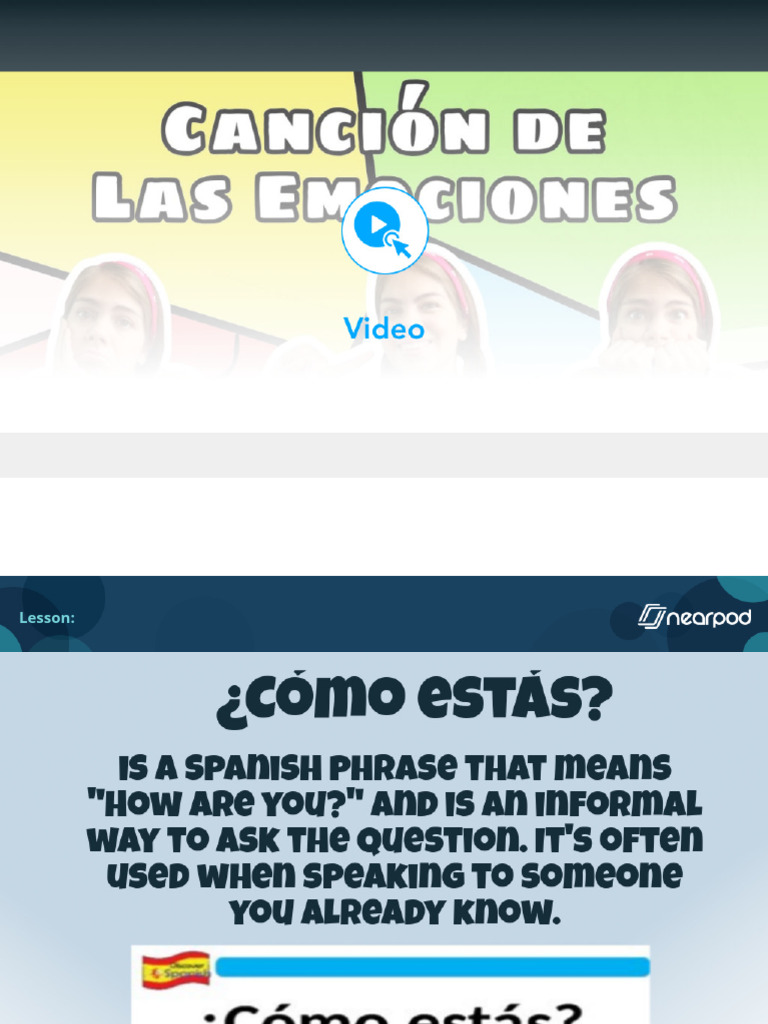 K-5 Part 2 Emotions in Spanish | PDF