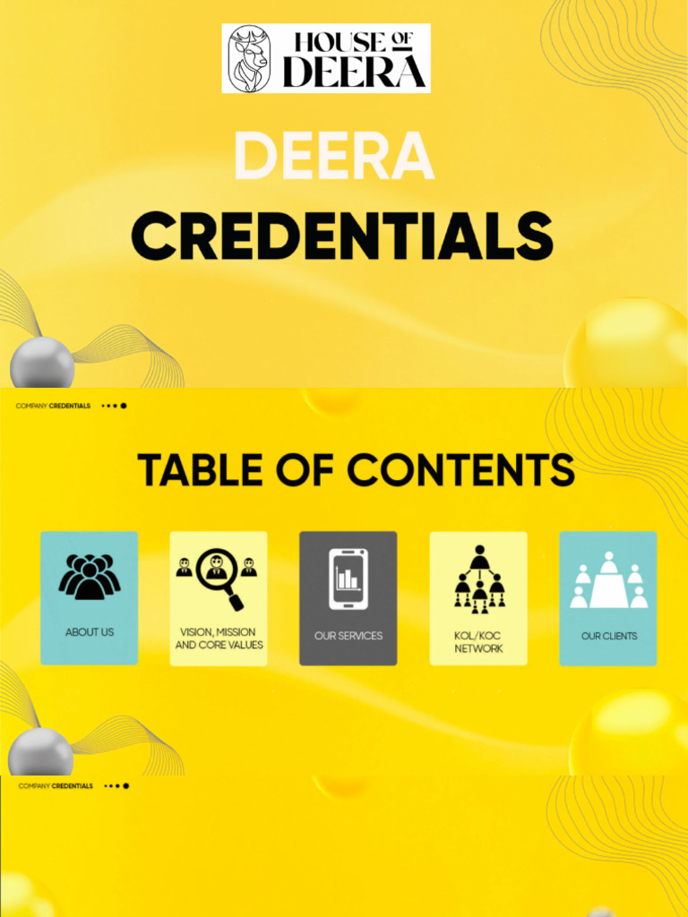 Deera Credentials ENG | PDF