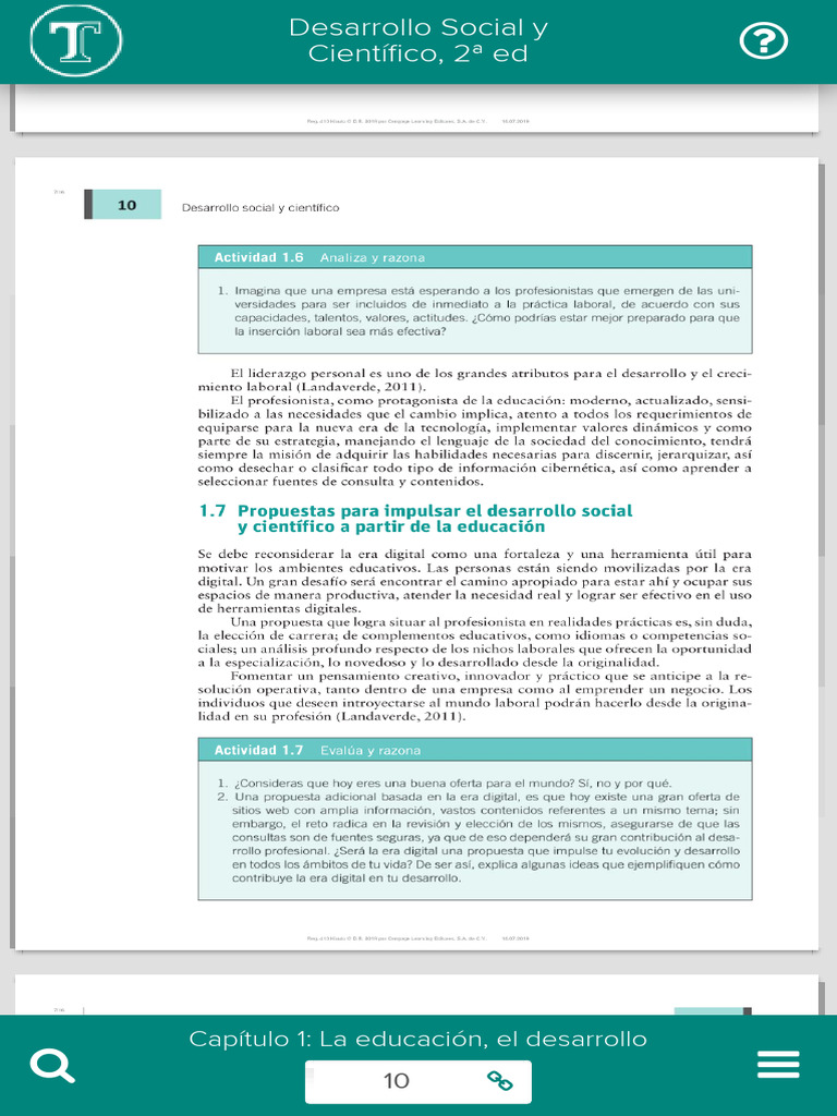 Desarrollo Social y Científico, 2 Ed - Texidium 7 | PDF