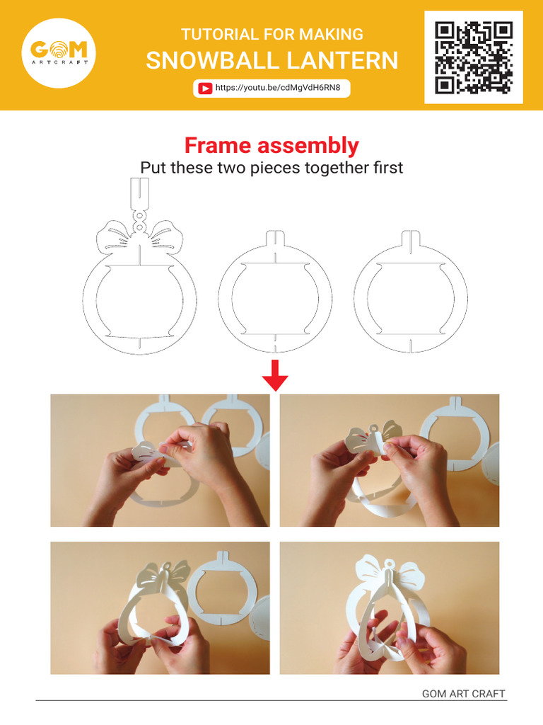 DIY Snowball Lantern Tutorial | PDF