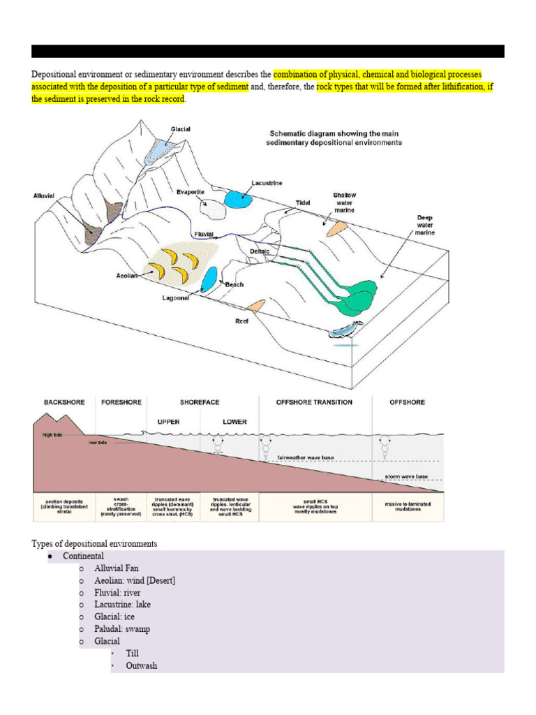 Depositional Environment & Sedimentary Facies_3 copy | PDF ...