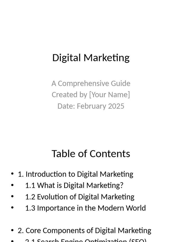 Digital Marketing Essentials Pdf
