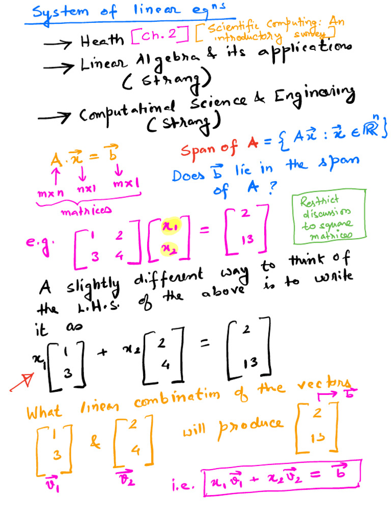 Part2_LinearAlgebra1 | PDF