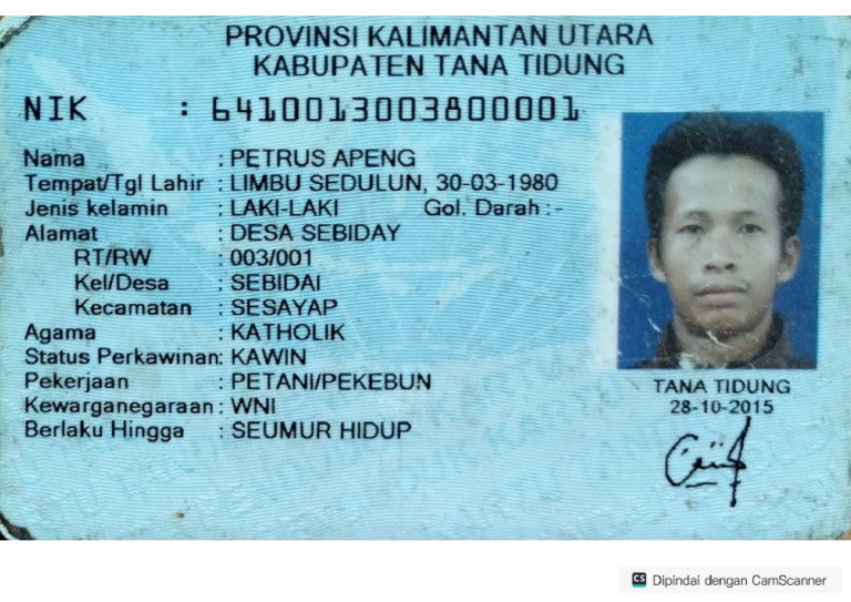 KTP Orang Tua | PDF