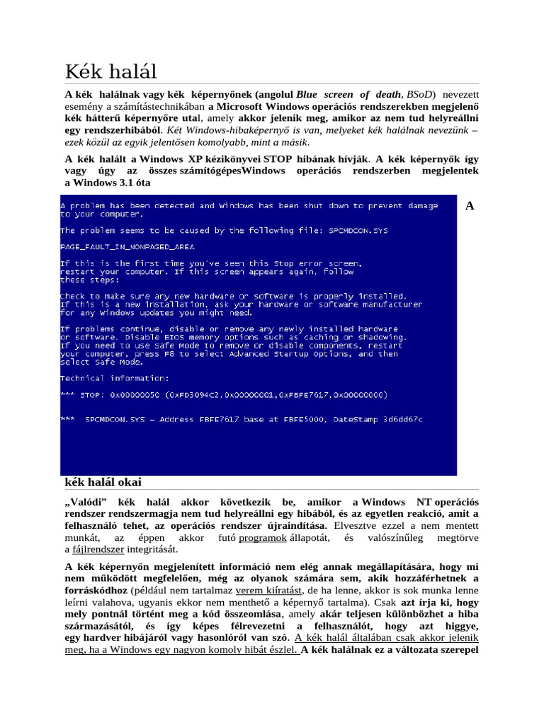 Kék Halál | PDF
