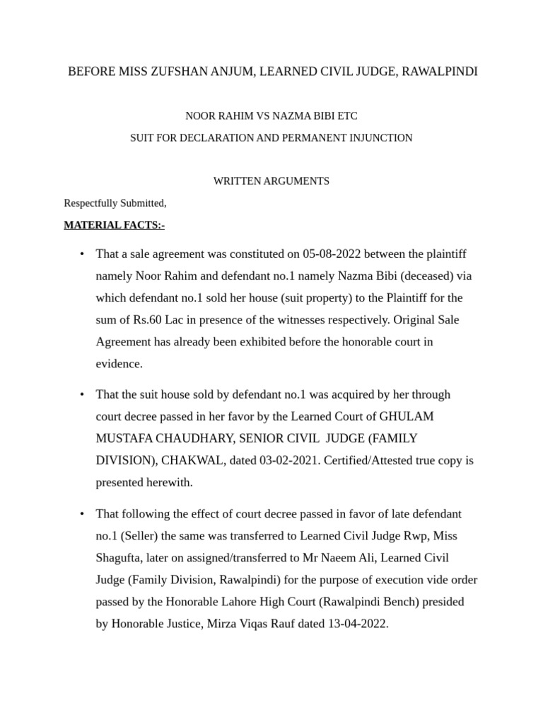 Suit for Declaration & Injunction | PDF | Lawsuit | Public Law