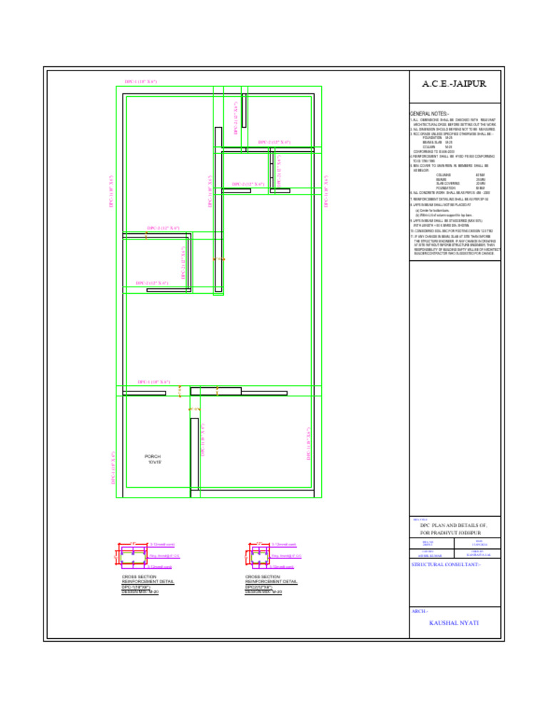 DPC Plan and Details For Pradhyut Jodhpur-Model | PDF | Building ...
