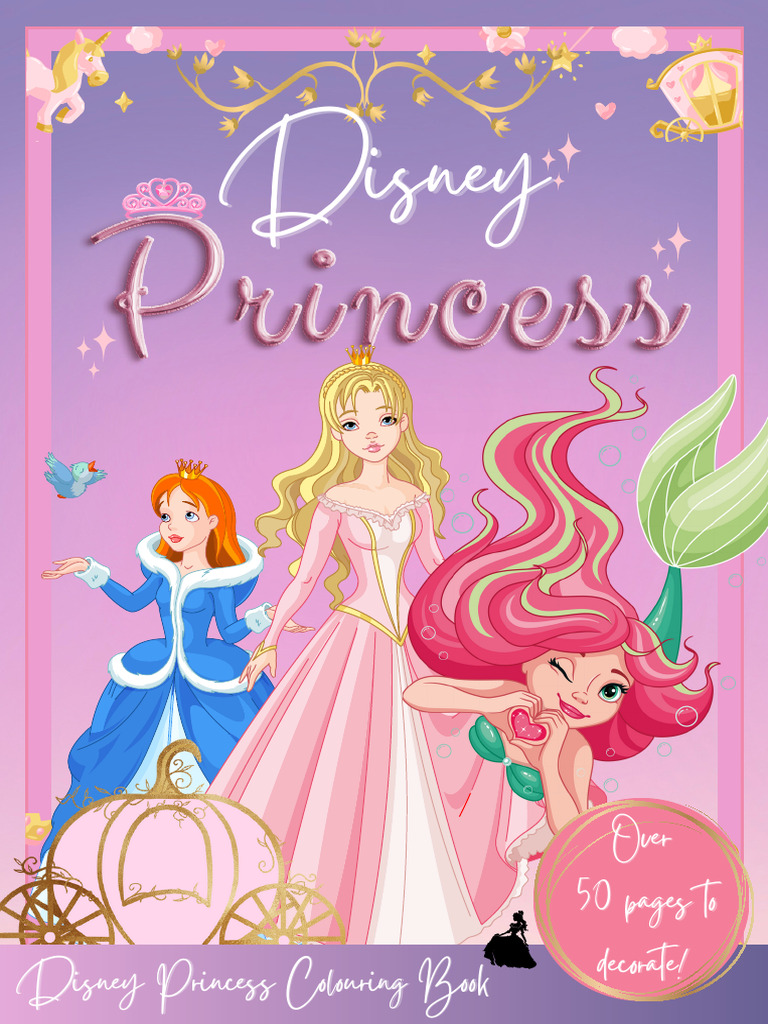 Disney Princess Coloring Book Illustrations | PDF