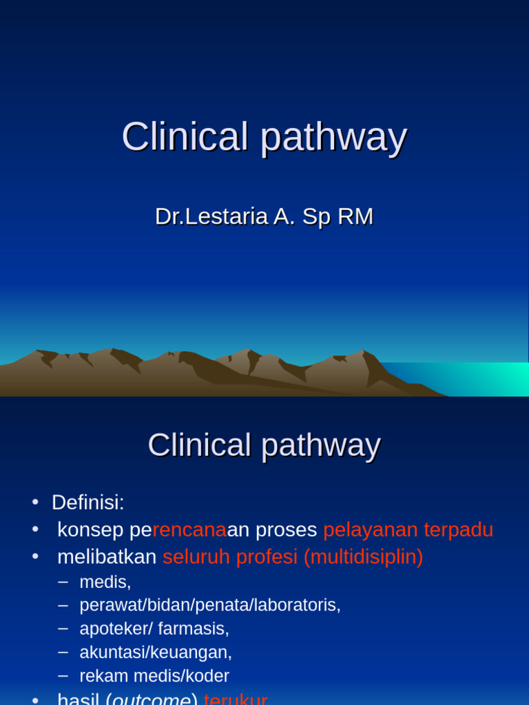 Panduan Implementasi Clinical Pathway | PDF