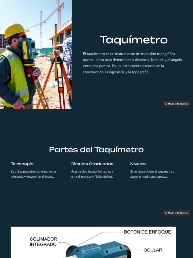 Guía Completa sobre el Taquímetro | PDF | Topografía