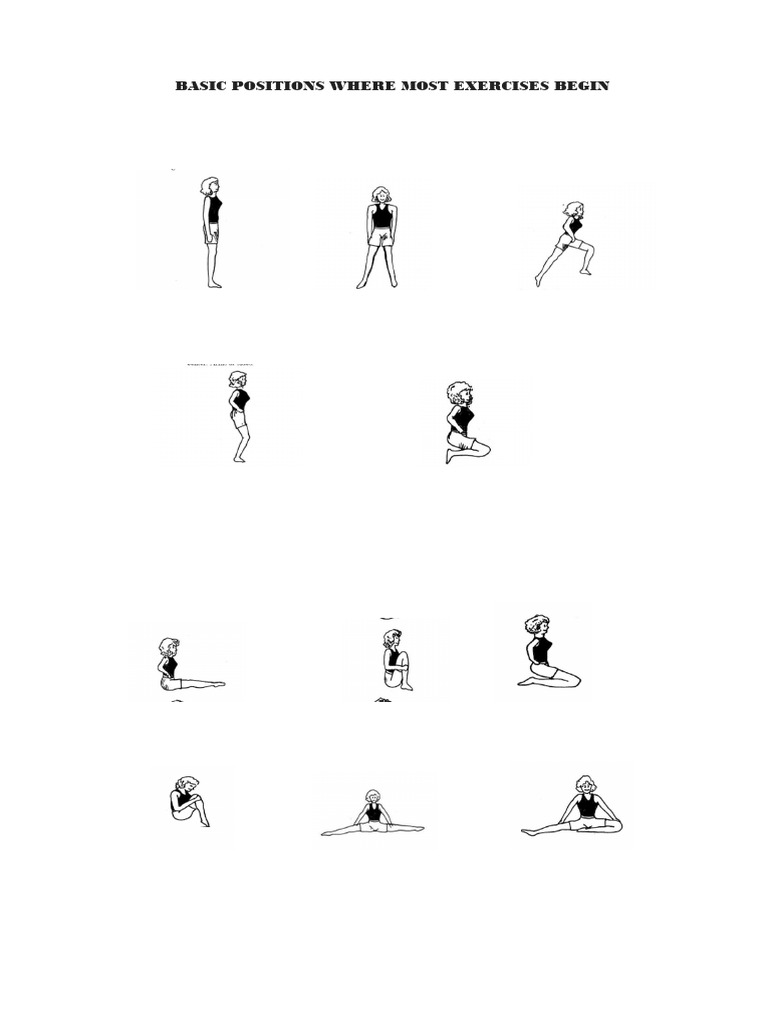 Basic Position Where Most Exercises Begin | PDF