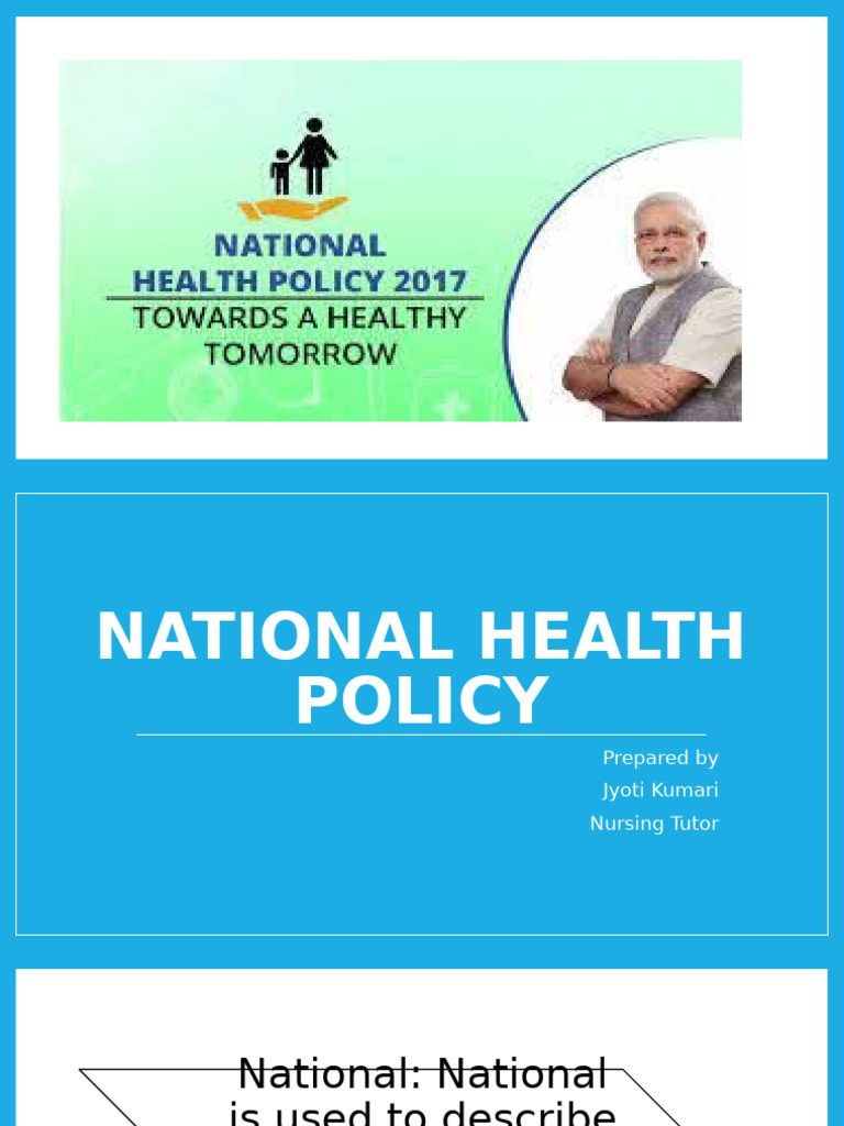 Overview of India's National Health Policy | PDF | Policy | Health Policy