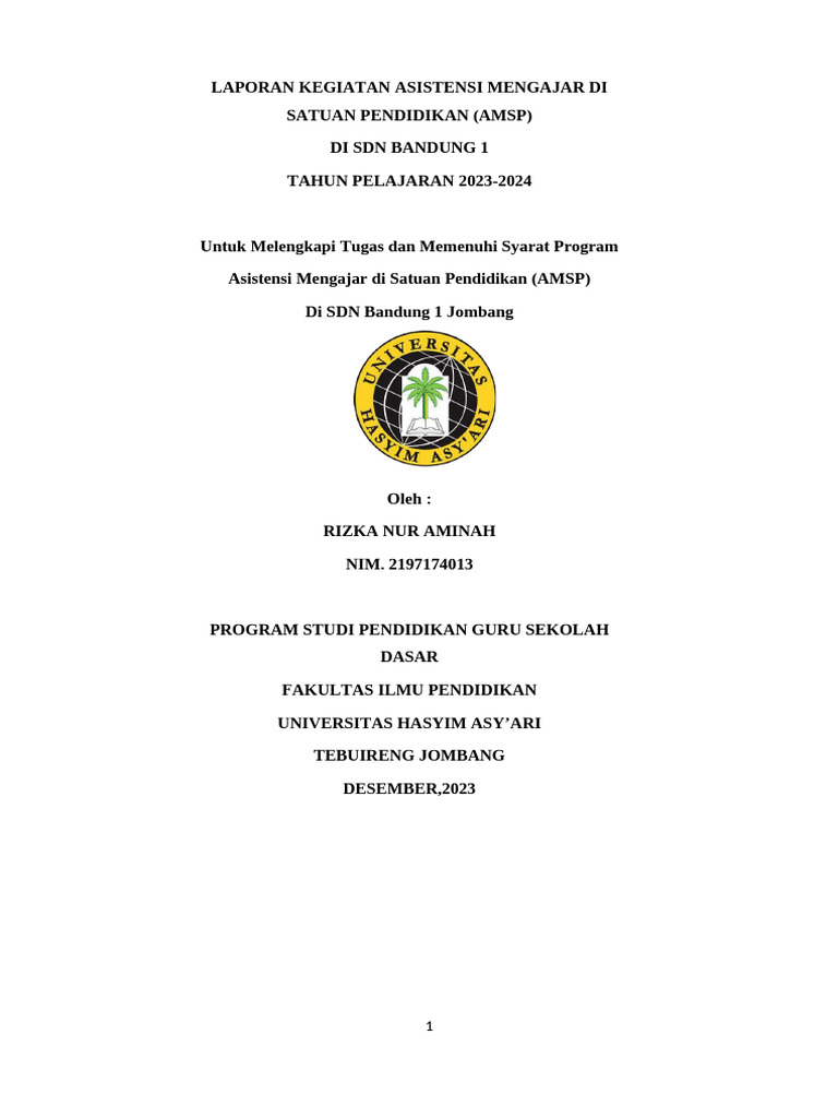 Laporan Amsp Rizka | PDF