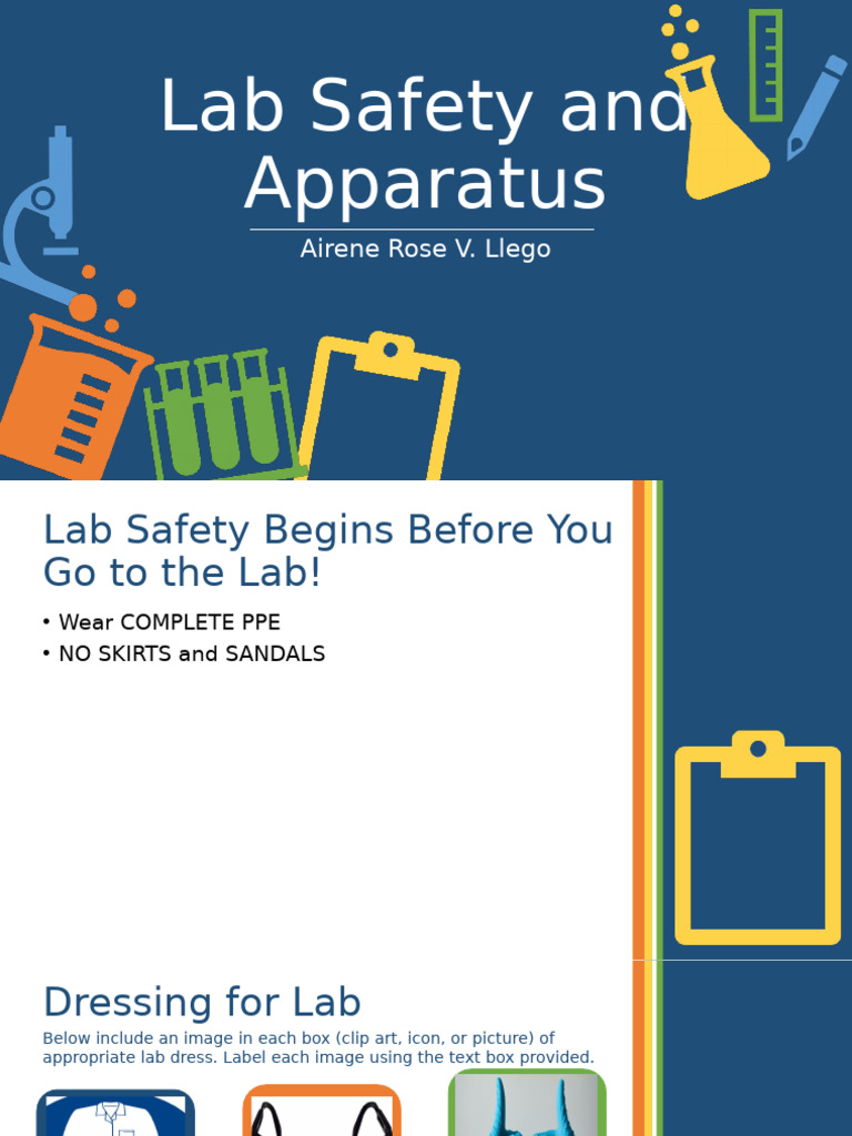 Lab Safety and Apparatus SHS | PDF | Personal Protective Equipment ...