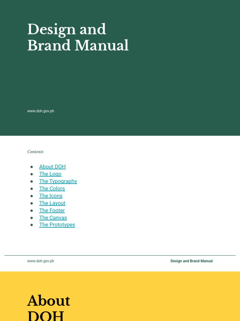 DOH Design and Brand Manual November 2020 | PDF | Typefaces | Codec
