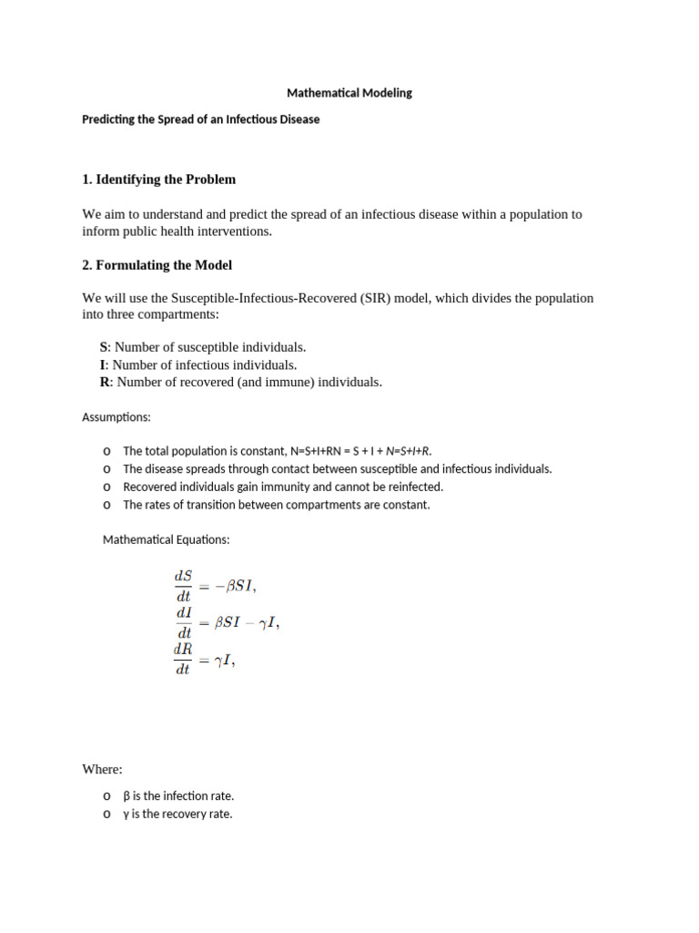 Mathematical Modeling | PDF | Applied Mathematics | Mathematics Mathematical Modeling | PDF | Applied Mathematics | Mathematics