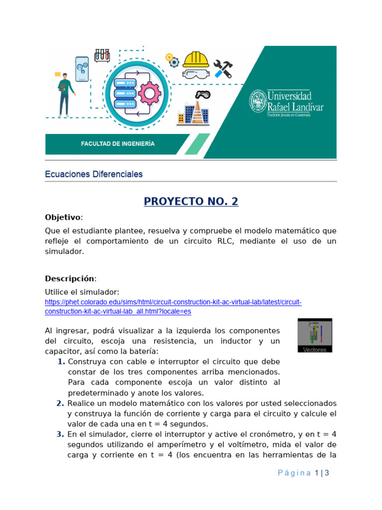 Modelo RLC con Simulador PhET | PDF | Red eléctrica