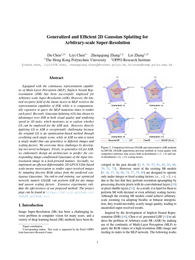 Generalized and Efficient 2D Gaussian Splatting For | PDF | Speech Recognition | Normal Distribution