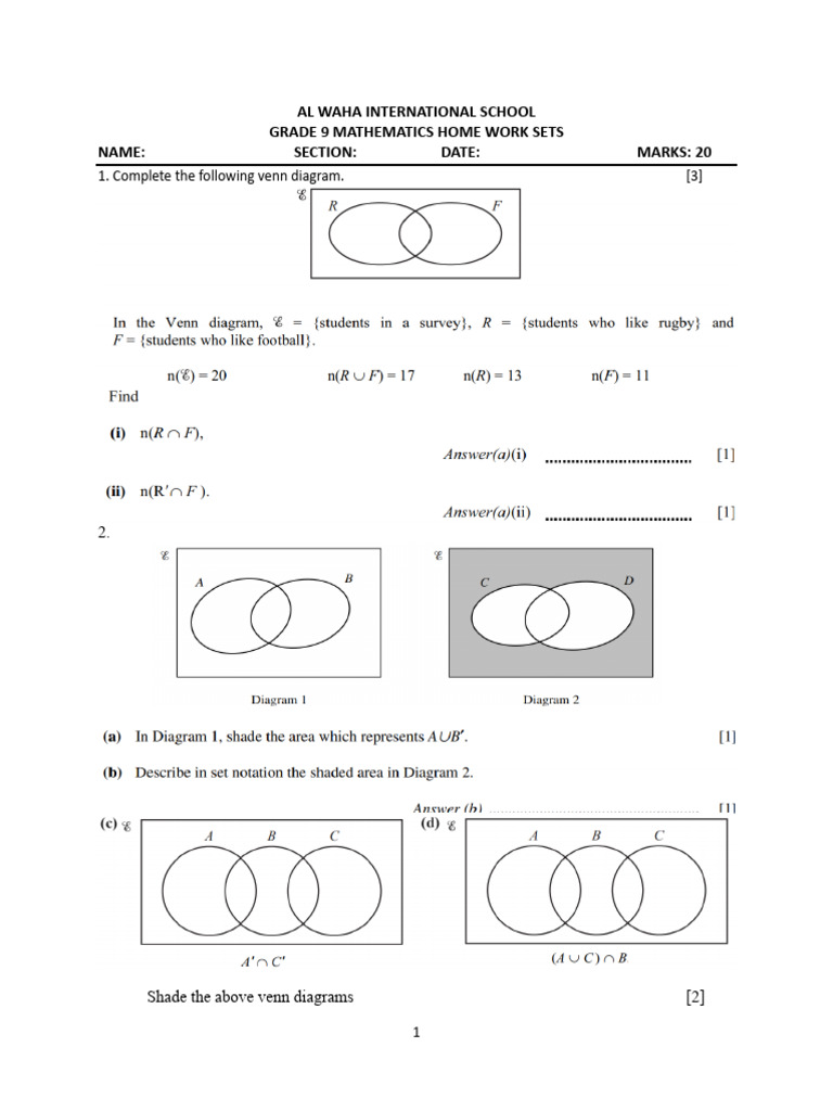 Abdullah Talha - G9 SETS HW | PDF