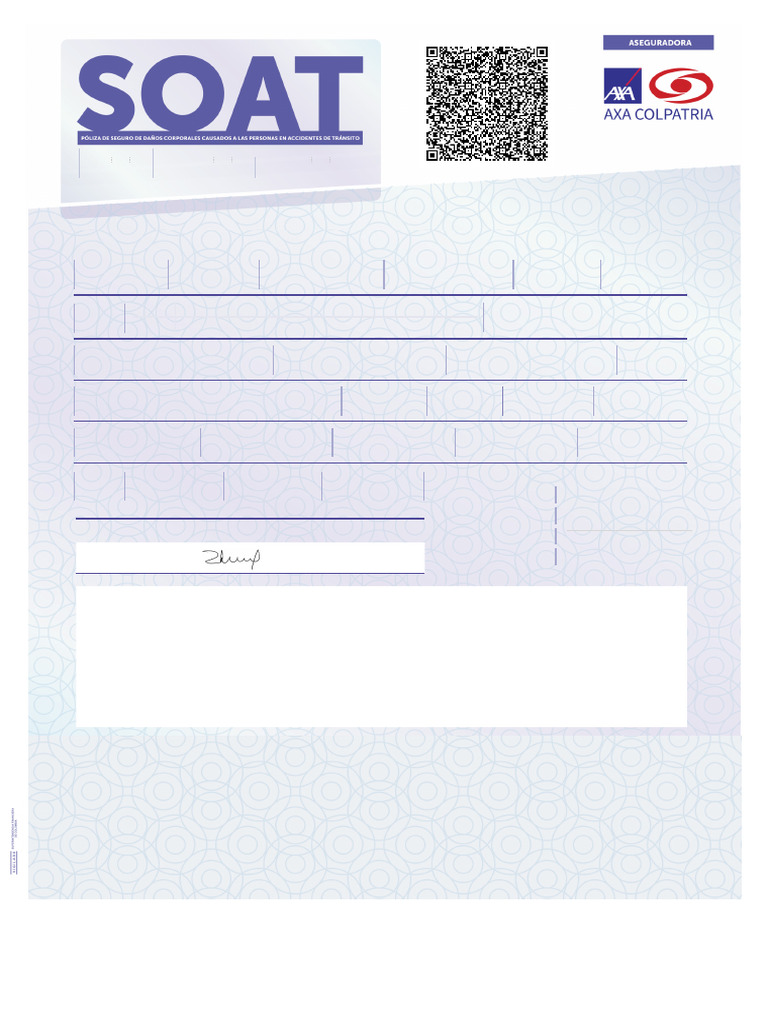 SOAT | PDF | Póliza de seguros | Seguro