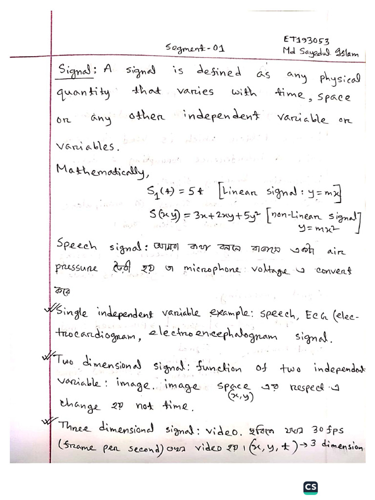 DSP Mid Handnote | PDF