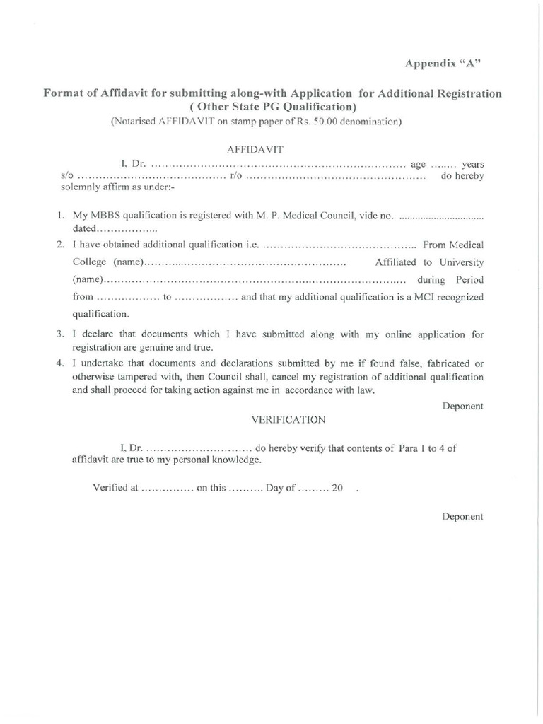 Add Affidavit | PDF