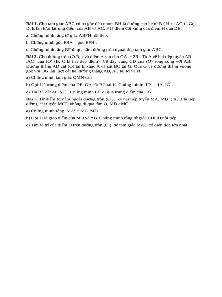 bài tập hình | PDF