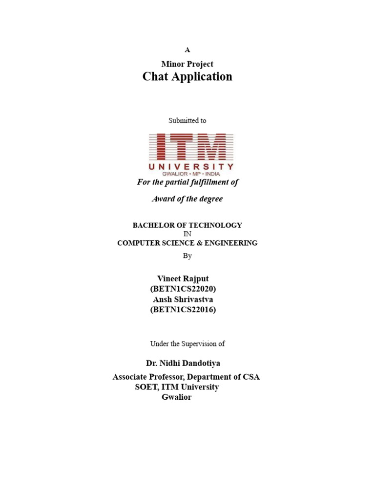 Minor Project Synopsis | PDF | Databases | Cloud Computing