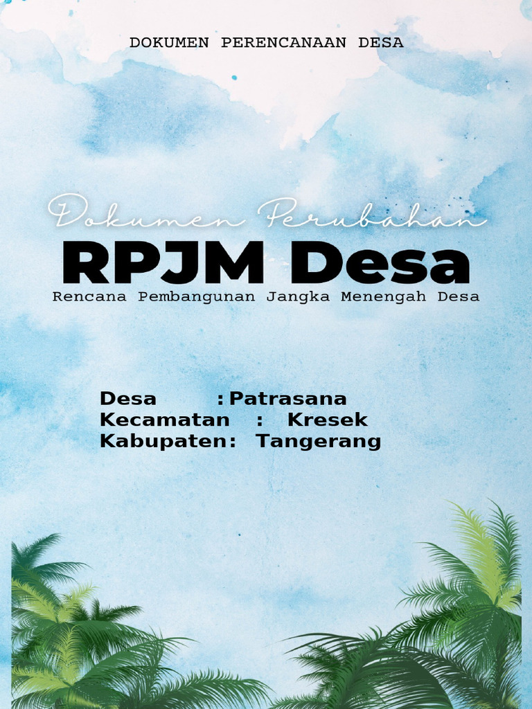 Dokumen Perubahan RPJM Desa | PDF