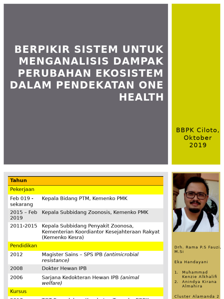 Berpikir Sistem Untuk Menganalisis Dampak Perubahan Ekosistem-Ciloto 2019 | PDF