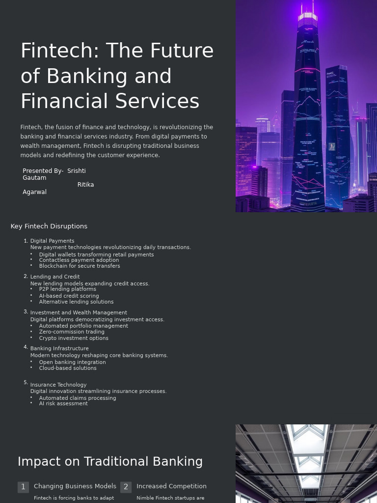 Fintech The Future of Banking and Financial Services | PDF | Banks | Economies