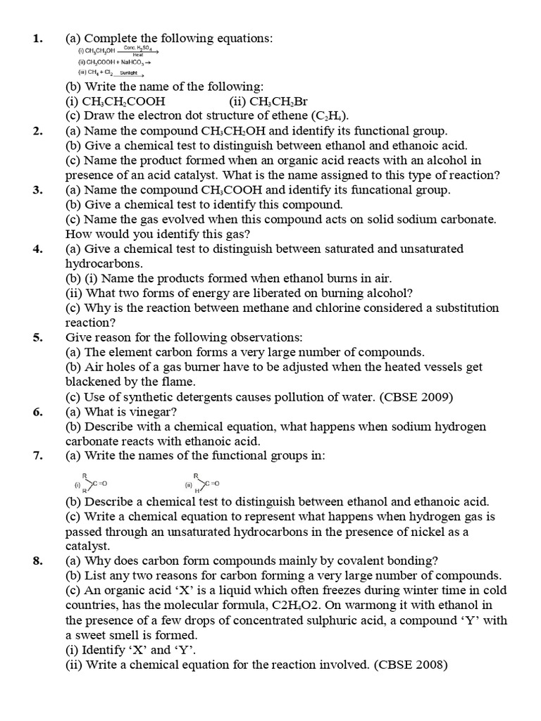 CARBON 08.11.2019 | PDF | Ethanol | Acetic Acid