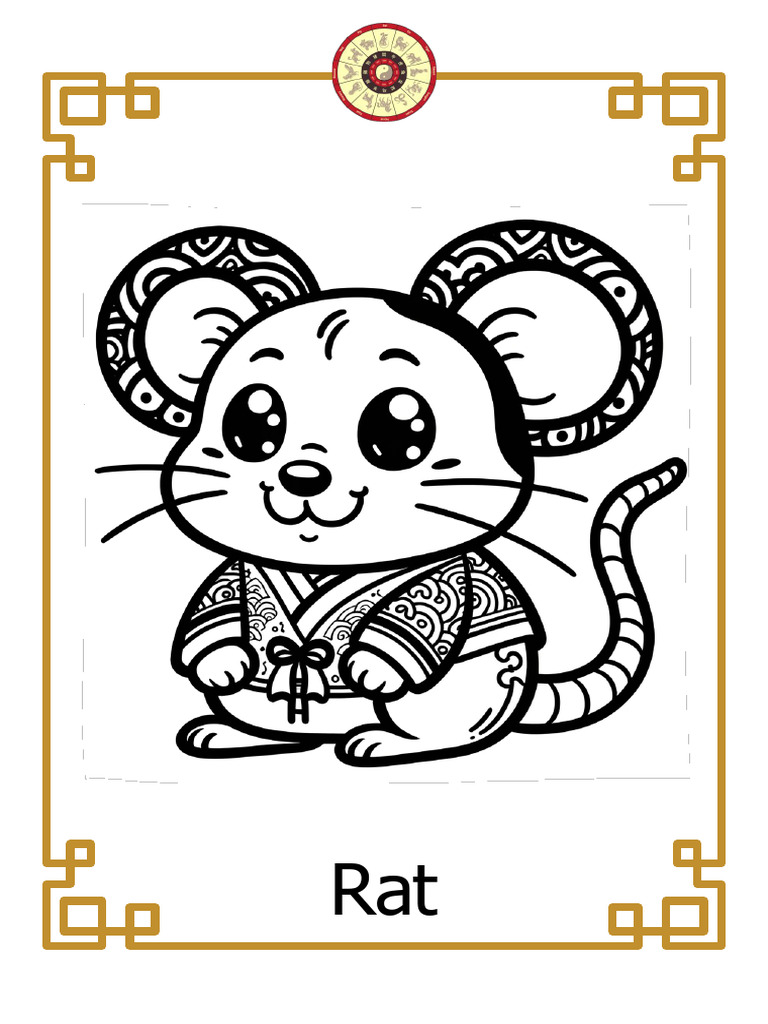 Chinese Zodiac Animals Coloring | PDF