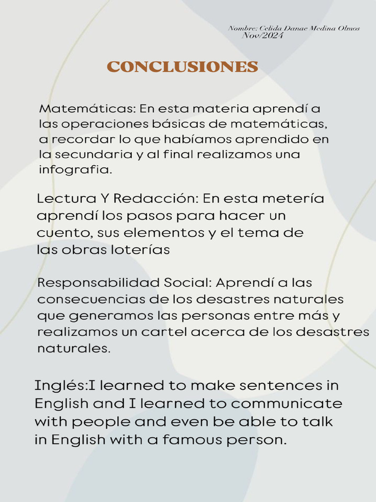 Conclusiones | PDF