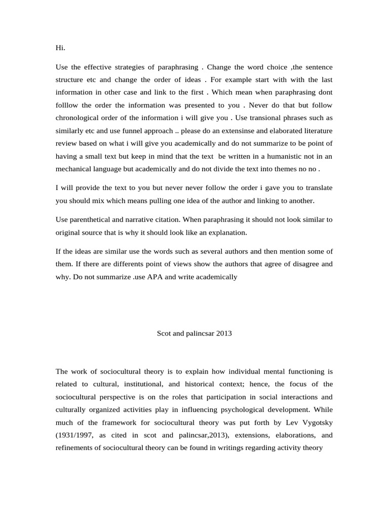 Strategies for Effective Paraphrasing | PDF | Second Language ...