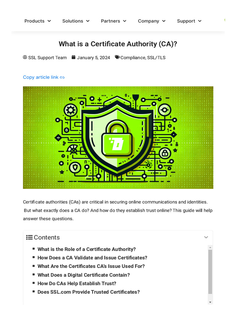 Understanding Certificate Authorities (CAs) | PDF | Public Key ...