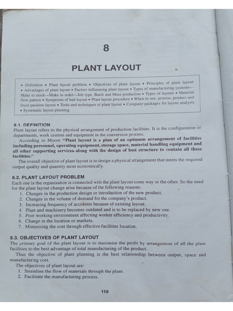 Plant Layout Techniques | PDF