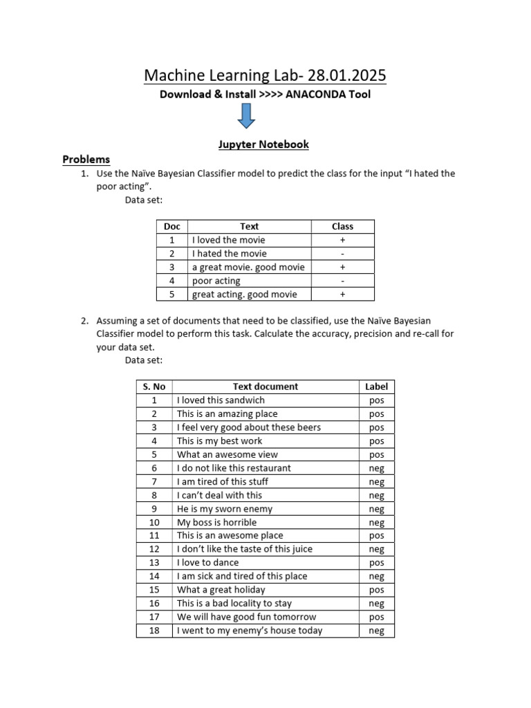 Machine Learning Lab_28012025 | PDF | Accuracy And Precision | Machine ...