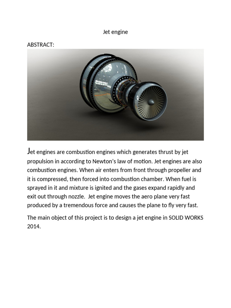 Design of A Jet Engine | PDF