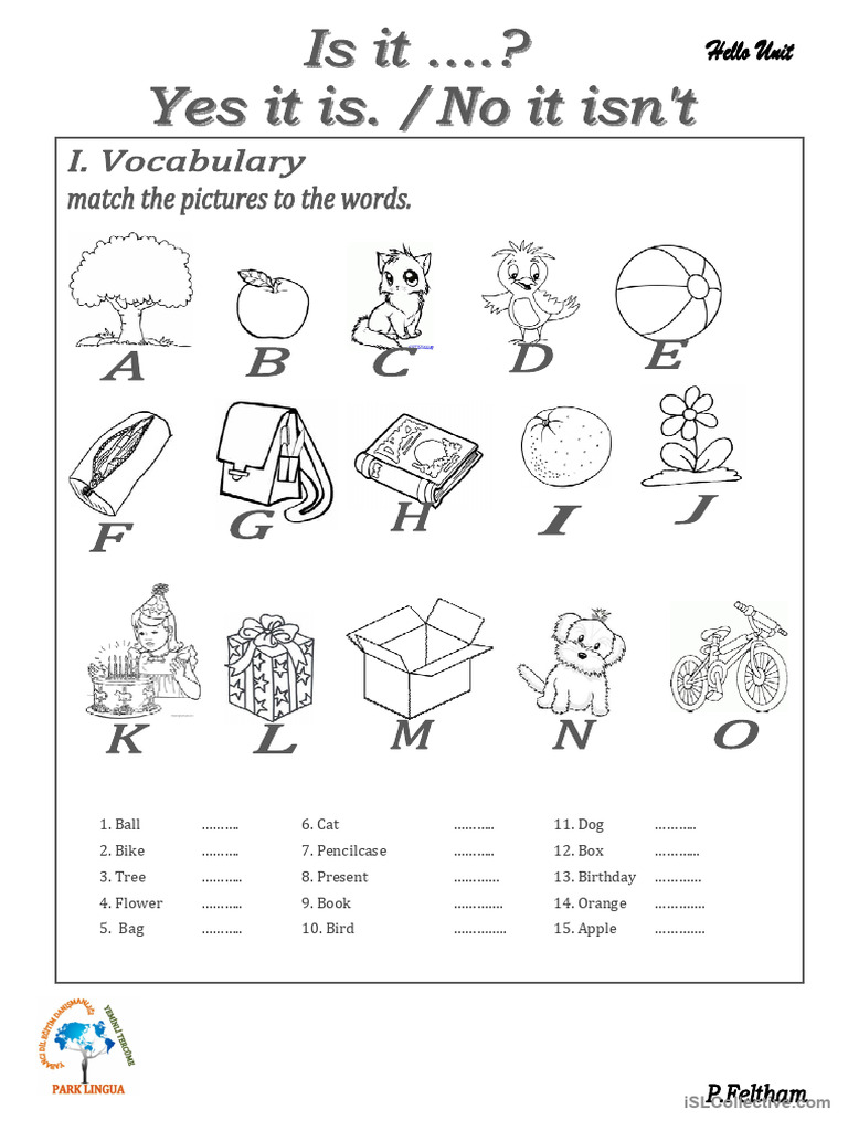 Verb To Be (Is It... - Yes, It Is. - No, It Isn't) | PDF