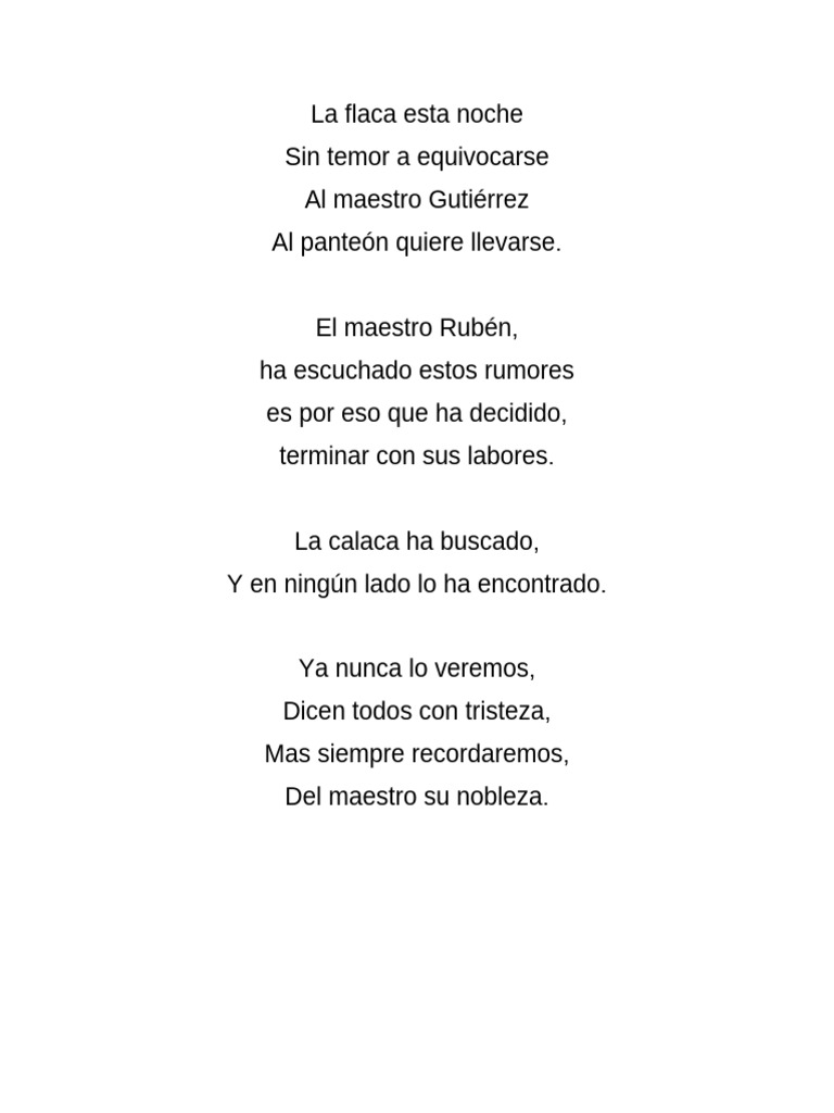 La Calaca y el Maestro Gutiérrez | PDF