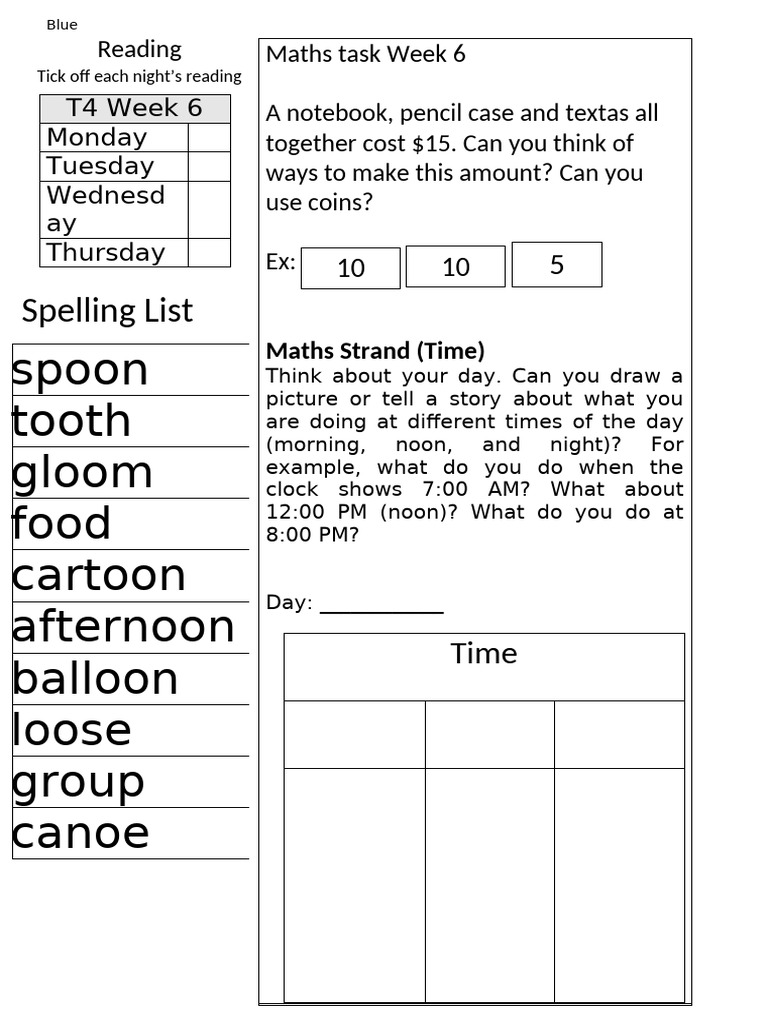 Sample Homework sheet | PDF