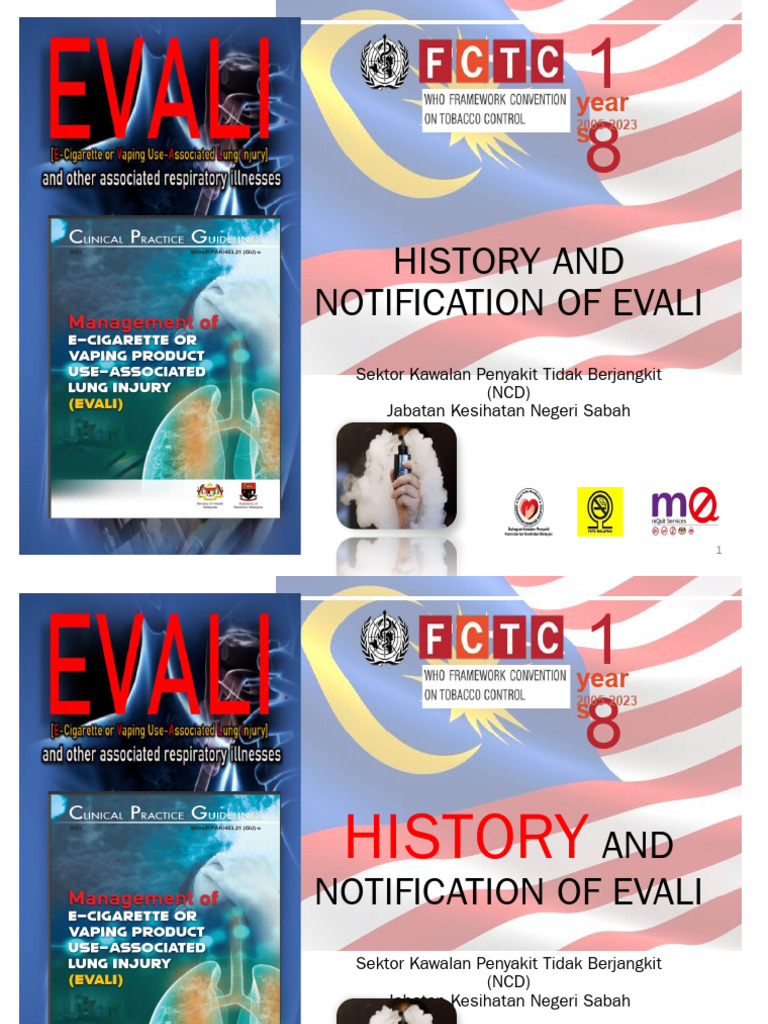 Evali Sabah History and Notification | PDF | Smoking | Tobacco