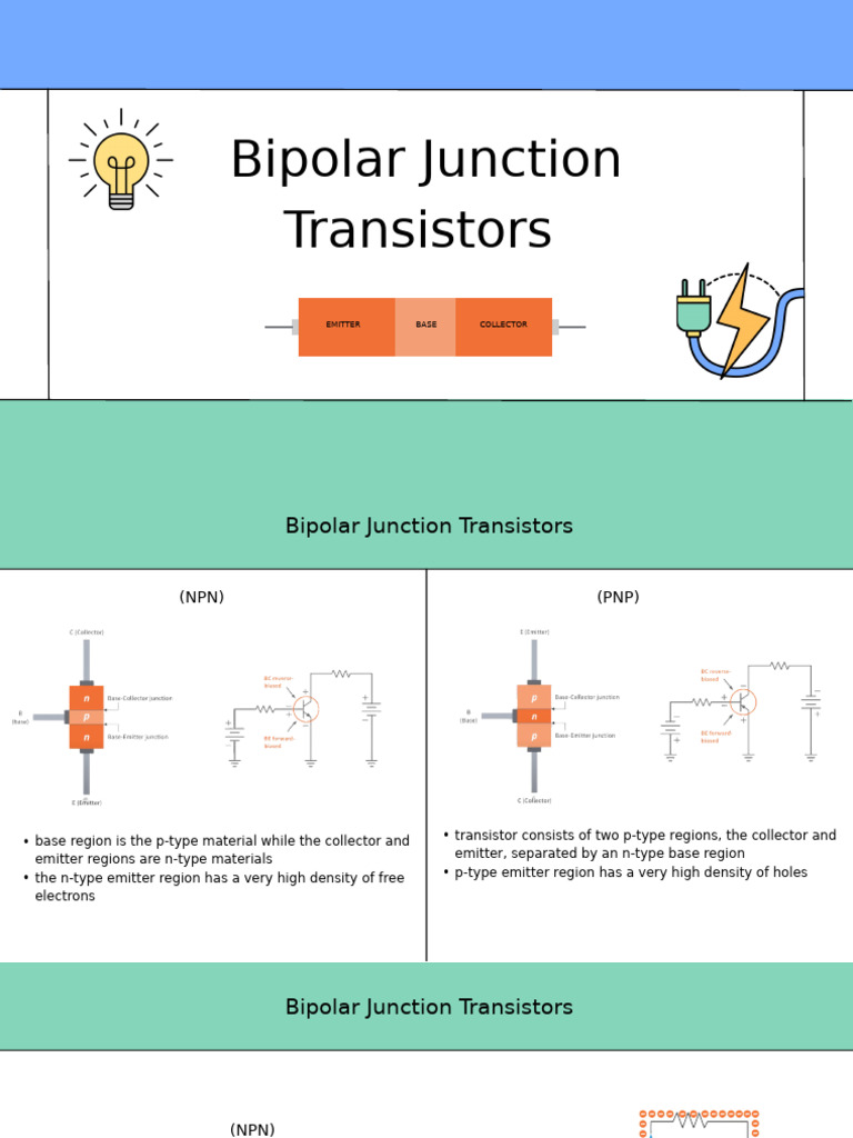 Bipolar Junction Transistors: Emitter Collector Base | PDF