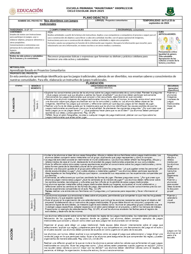 Planeación 9 Al 20 de Septiembre 2 Grado | PDF | Aprendizaje | Creatividad