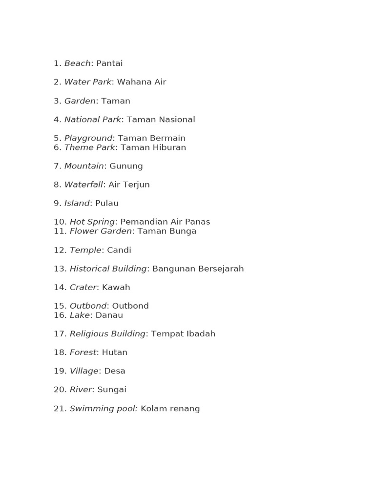 Obyek Wisata | PDF