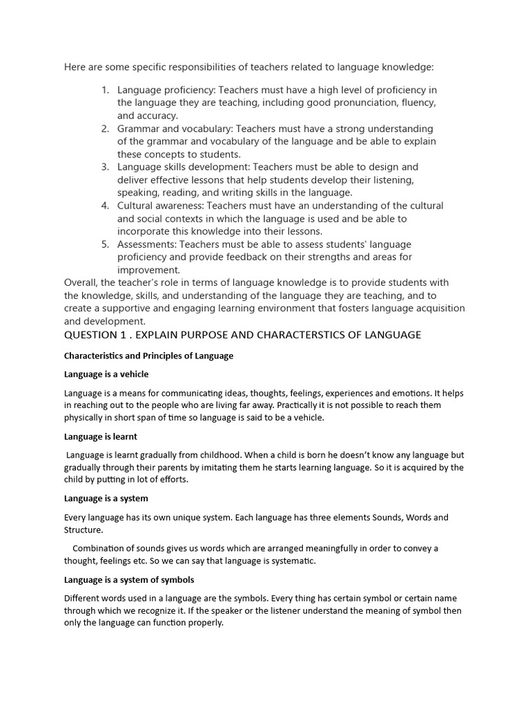 Language Across Curriculum | PDF | Learning | Linguistics